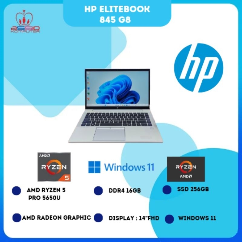 Jual HP ELITEBOOK 845 G8 AMD RYZEN 5 RAM 16GB SSD 256GB | Shopee Indonesia