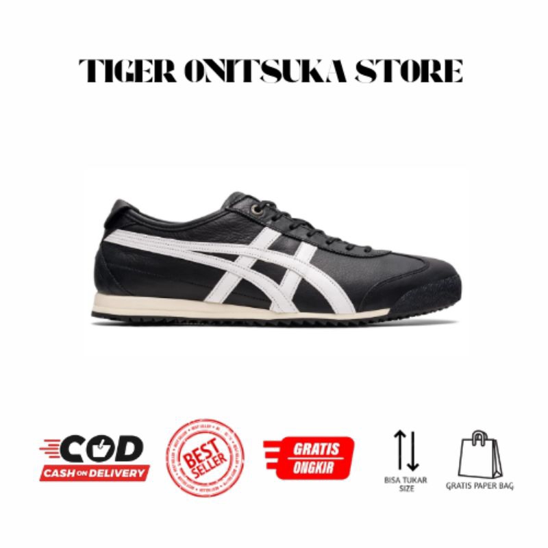 Jual Sepatu Onitsuka Tiger Mexico 66 SD Black White | Shopee Indonesia