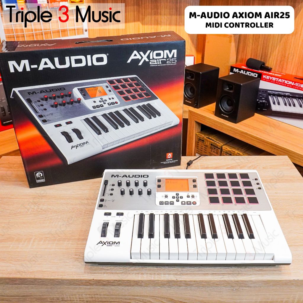 Jual M-AUDIO AXIOM AIR 25 Midi keyboard Controller 25 keys | Shopee ...