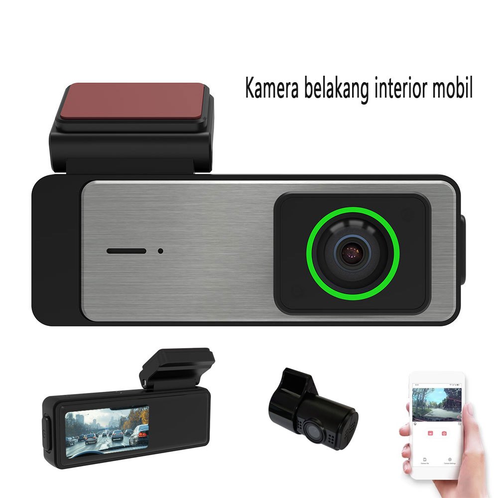 Jual WIFI dashcam mobil 2K+1080P FHD Perekam Berkendara Mobil Layar 2 ...