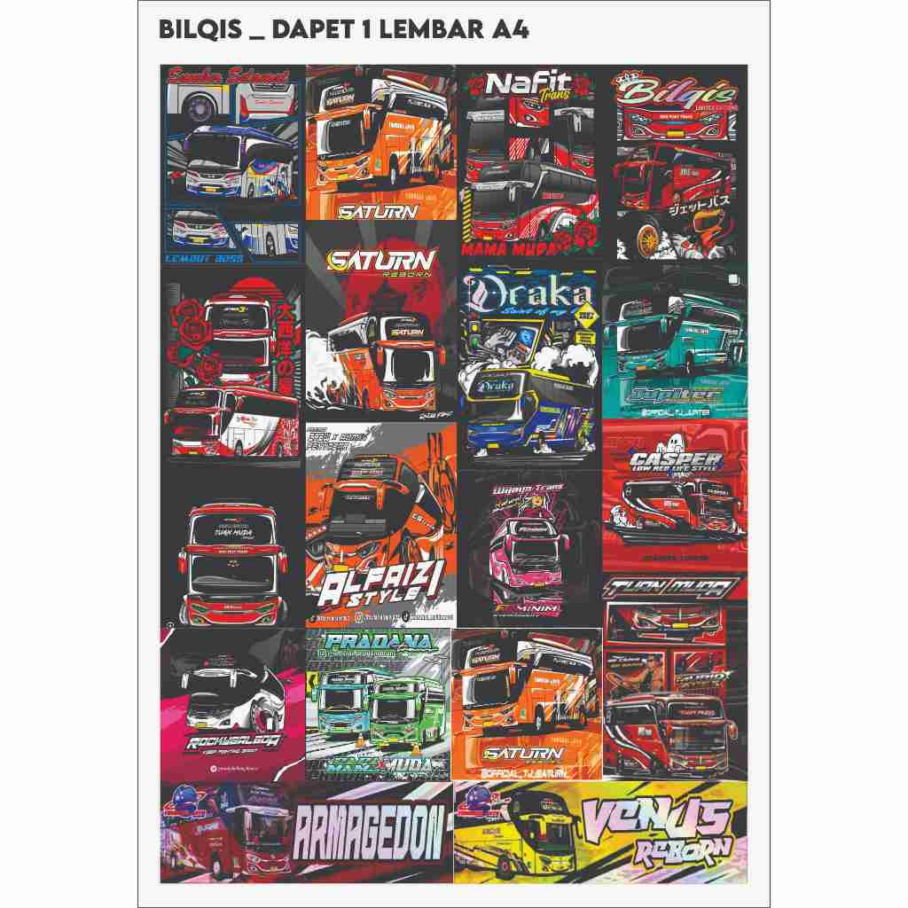 Jual STICKER BUS MANIA | Shopee Indonesia