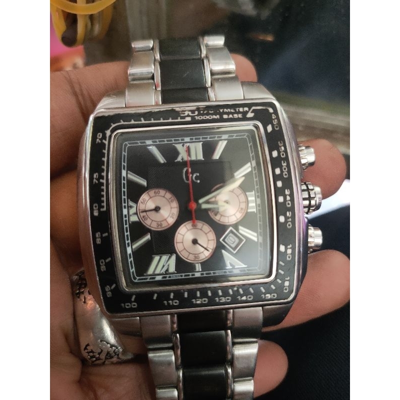 Jual Jam tangan GC Cronograf tank Japan movement big size | Shopee ...