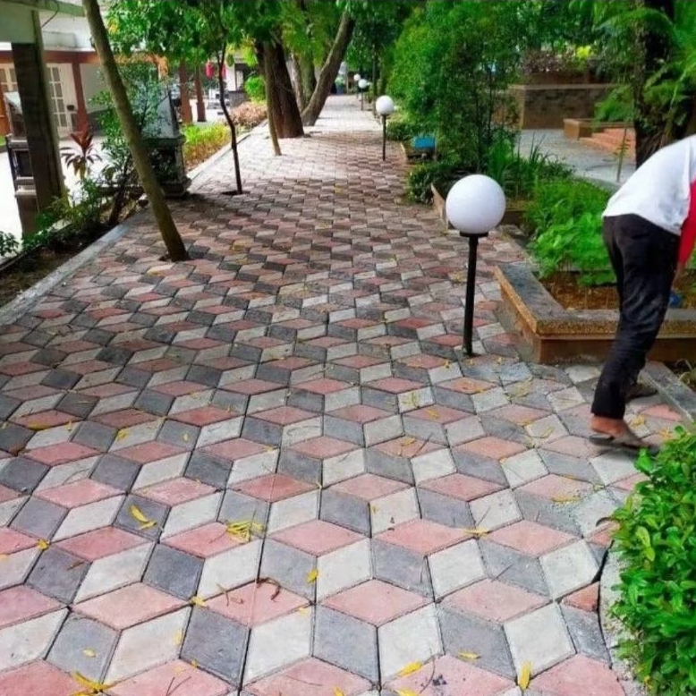 Jual PAVING BLOCK 3d (20x20)paving blok hidrolik, paving blok hiasan ...
