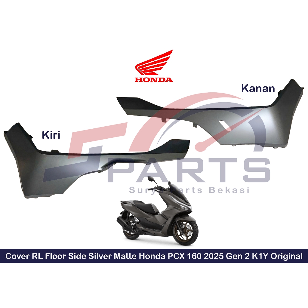 Jual Cover Floor Side Honda PCX 160 New 2025 K1Y Original Matte Silver ...