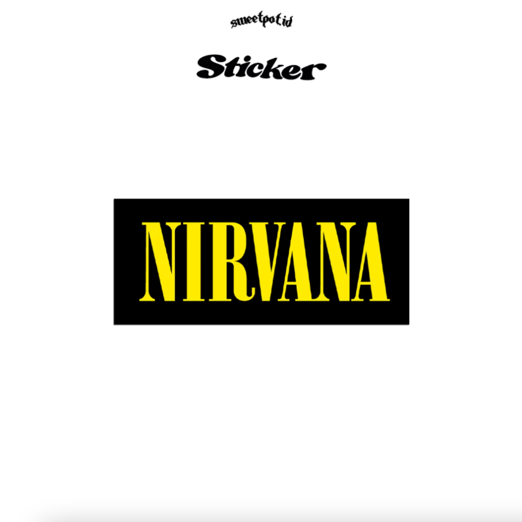 Jual (BISA COD) STICKER NIRVANA / KURT COBAIN / DAVE GROHL / STICKER ...
