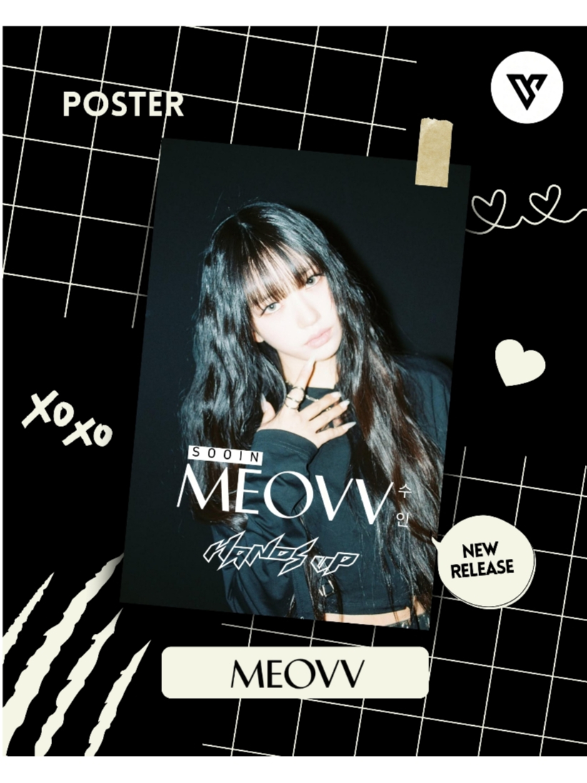Jual MEOVV KPOP HANDS UP MEOVV DROP TOP POSTER LAMINASI GLOSSY FREEBIES ...