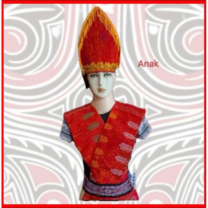 Jual Sortali Ikat Kepala Penari Batak Toba Baju Adat Batak | Shopee ...
