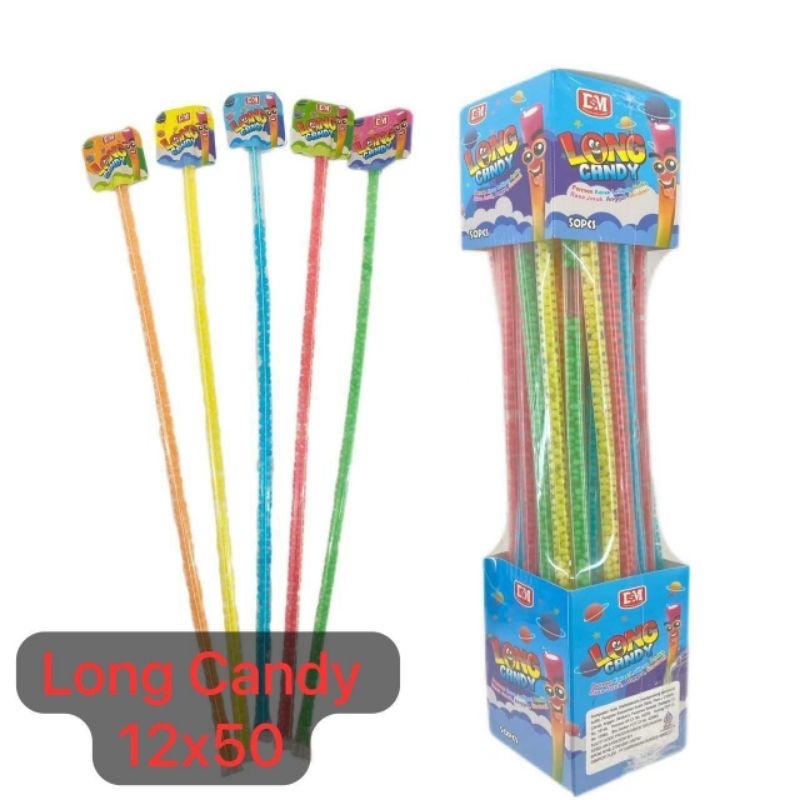 Jual Permen Long Candy Bentuk Sedotan Isi 50 pcs | Shopee Indonesia