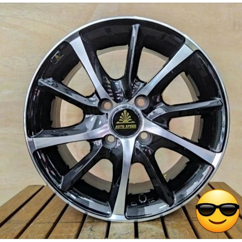 Jual velg autosped ring 14x6 pcd 4x100 et 35 for ayla agya sigra sirion brio soluna calya wuling ...
