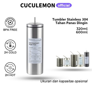 Jual CucuLemon Gelas Kopi Americano 600ml CL-32 Tumbler Stainless Mug Termos Kopi Cups | Shopee ...