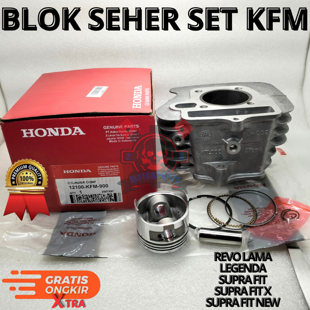 Jual BLOK SEHER SET KFM UNTUK MOTOR REVO LAMA,LEGENDA,SUPRA FIT,SUPRA FIT X,SUPRA FIT NEW.AHM ...