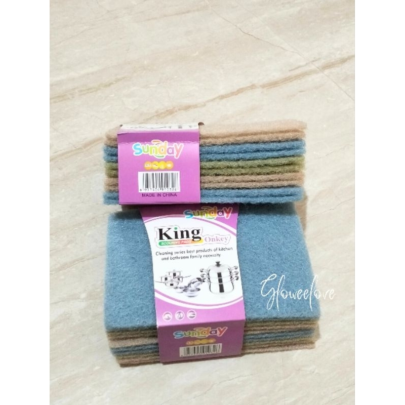 Jual Sabut Cuci Piring kasar 1pak isi 10 Spons cuci piring serbaguna ...