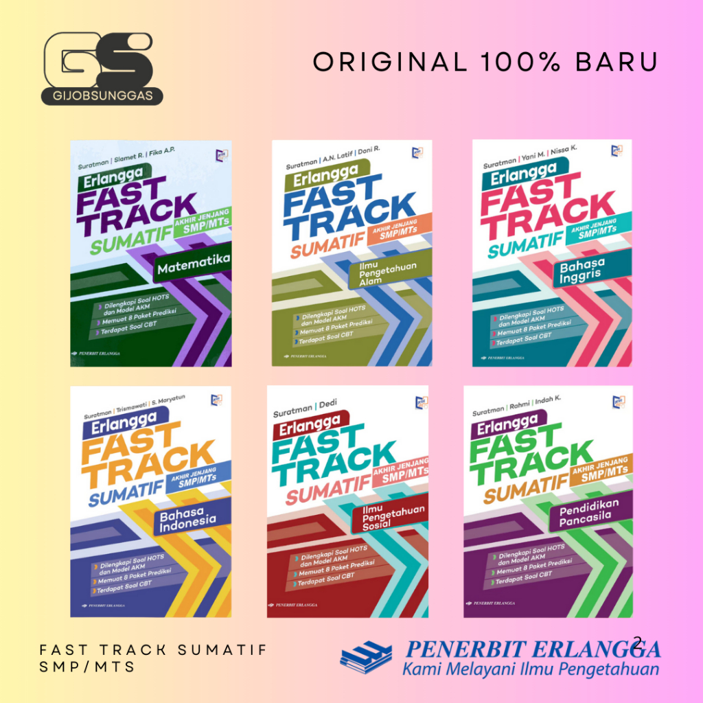 Jual FAST TRACK SUMATIF SMP/MTS IPA MATEMATIKA IPS BAHASA INDONESIA ...
