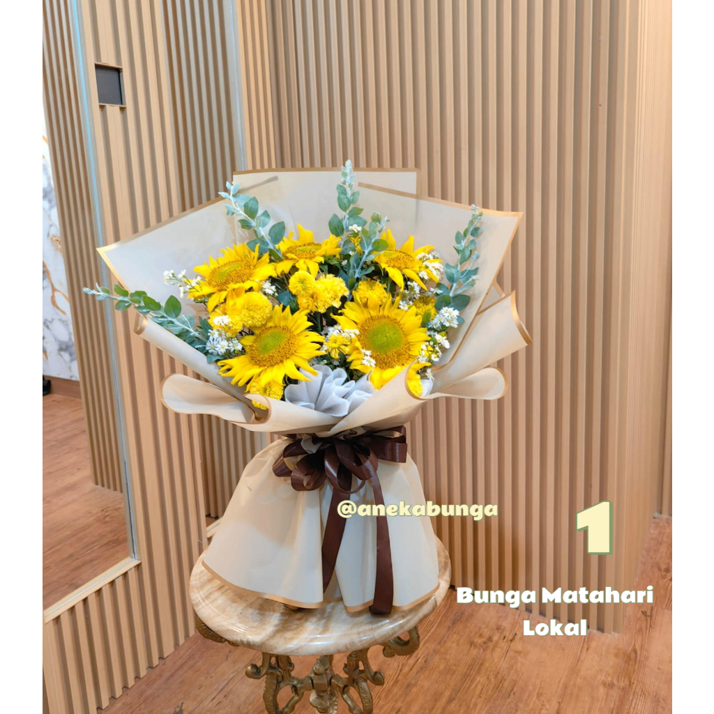 Jual Buket Bunga Matahari Asli Fresh Sunflower Hand Bouquet Sun Flower ...