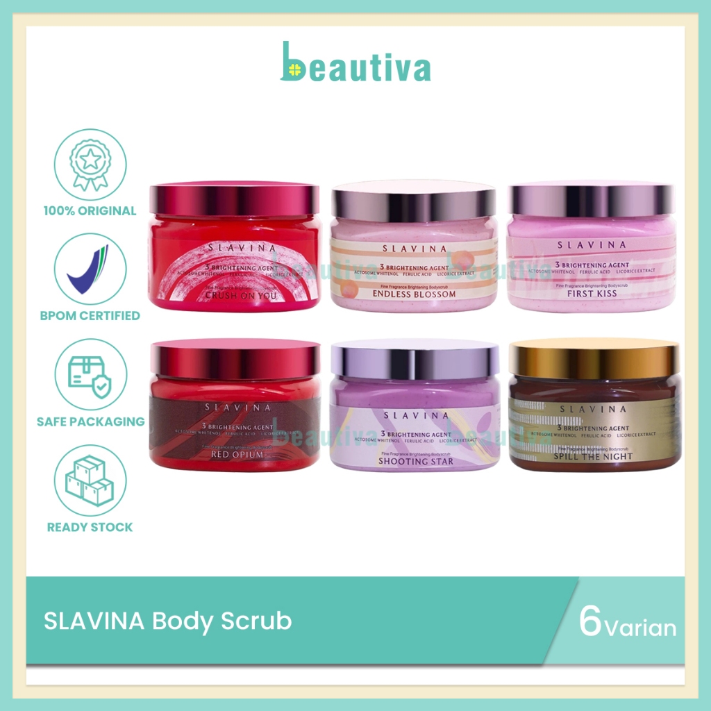 Jual SLAVINA Body Scrub 300gr | Shopee Indonesia