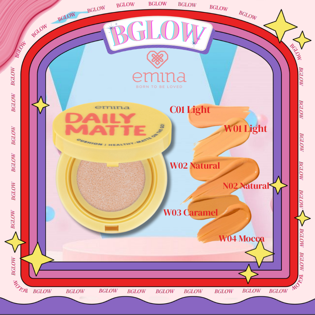 Jual EMINA CUSHION Daily Matte Cushion 15 g | C01 LIGHT W01 LIGHT W02 ...