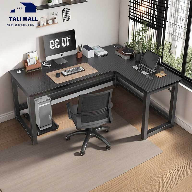 Jual Meja Komputer Shaped L Meja Gaming Meja Kantor Serat Karbon 160CM ...