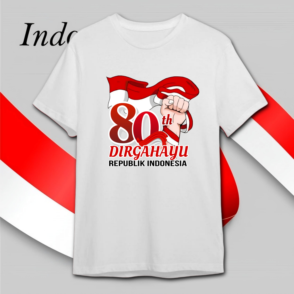 Jual Kaos Kemerdekaan 2025 Kaus Dewasa Laki Perempuan Indonesia Atasan ...