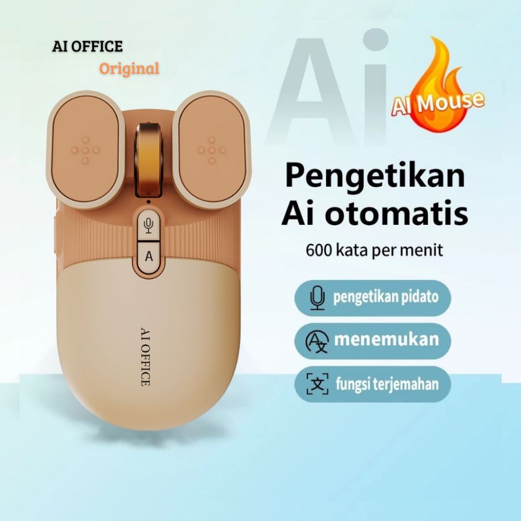 Jual Mouse Pintar AI OFFICE Original M7 Wireless Bluetooth Rechargeable ...