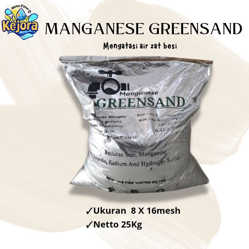 Jual Media Filter Air - Manganese Greensand - Greensand 25Kg | Shopee ...