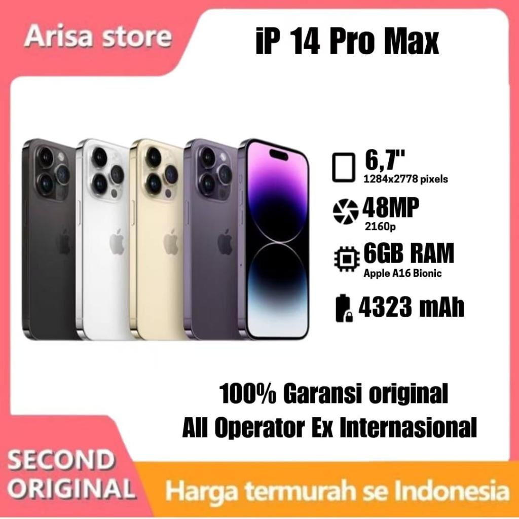 Jual IPHONE 14 Pro Max SECOND 14PRO Second Mulus FULLSET | Shopee Indonesia