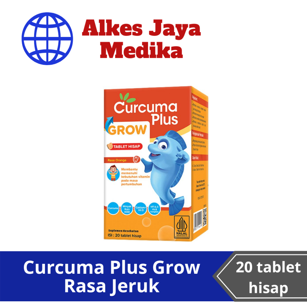 Jual Curcuma Plus Grow / Go Talz Rasa Jeruk Isi 20 tablet hisap ...
