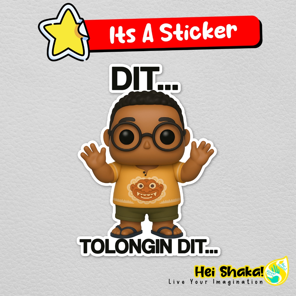 Jual Stiker Dontol Denis Dit Tolongin Dit Funko Sticker Kartun Meme ...