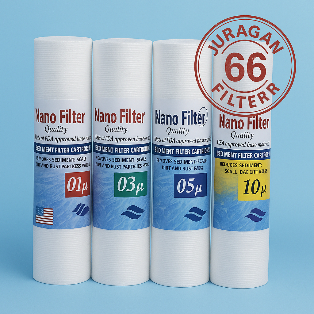 Jual PP FILTER AIR SEDIMEN SPUN SARINGAN NANOTEC NANO/Eugentech 10 INCH ...