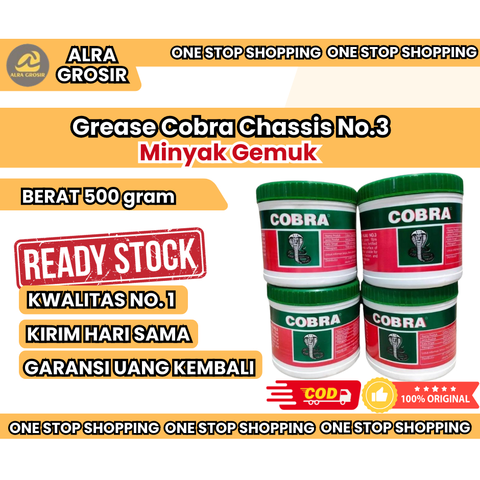 Jual Cobra Chassis Grease Hijau - Gemuk / Pelumas / Stempet Original ...