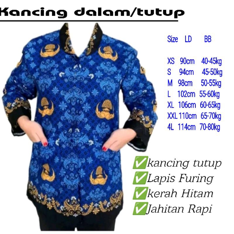 Jual KORPRI WANITA motif terbaru 2025 RESMI | Shopee Indonesia