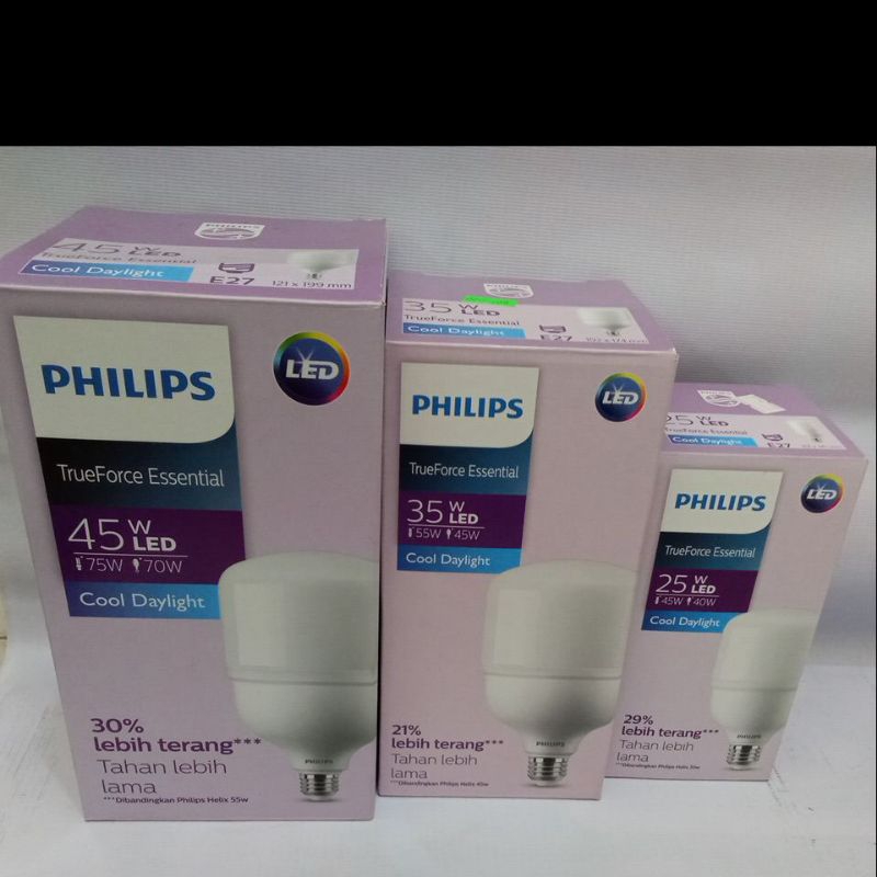 Jual Lampu PHILIPS LED TrueForce Essensial 25W 35W 45W Tforce True Force Ess Led 35 W Putih ...