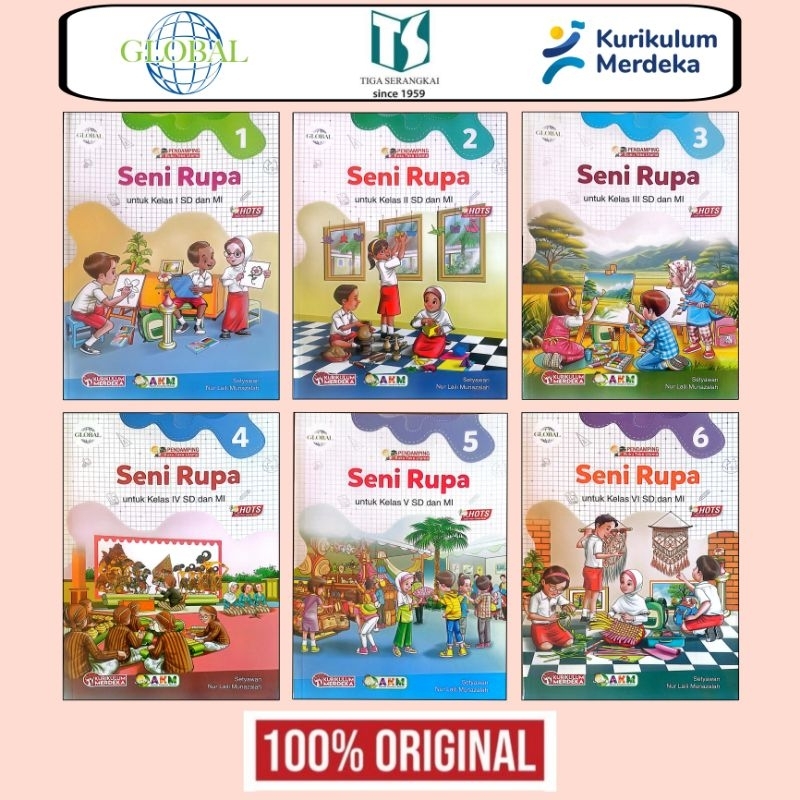 Jual GLOBAL : Seni Rupa ( Edisi Revisi ) untuk SD / MI Kelas 1 2 3 4 5 6 - Tiga Serangkai ...