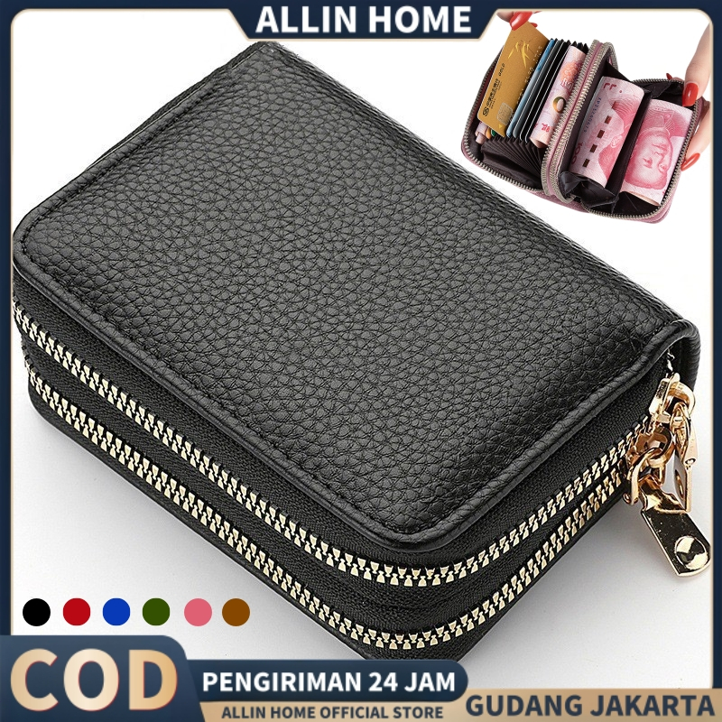 Jual Dompet Pendek Ritsleting Ganda Dompet Kapasitas Besar Ganti Kunci ...