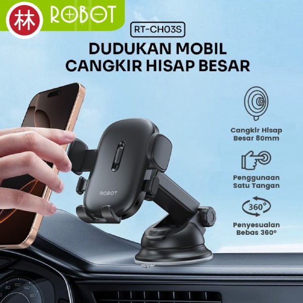 Jual Robot RT-CH03S Car Holder 360 Rotatable Car Stent Dudukan Mobil ...