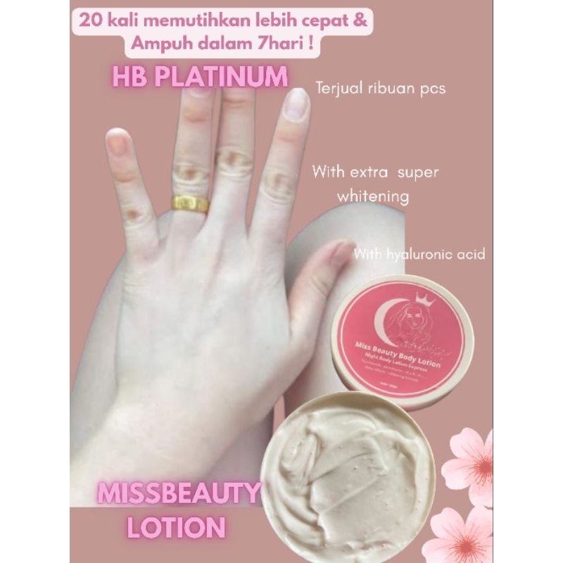 Jual HB MISS BEAUTY PLATINUM 250ML MEMUTIHKAN 20 KALI PUT!H DENGAN ...