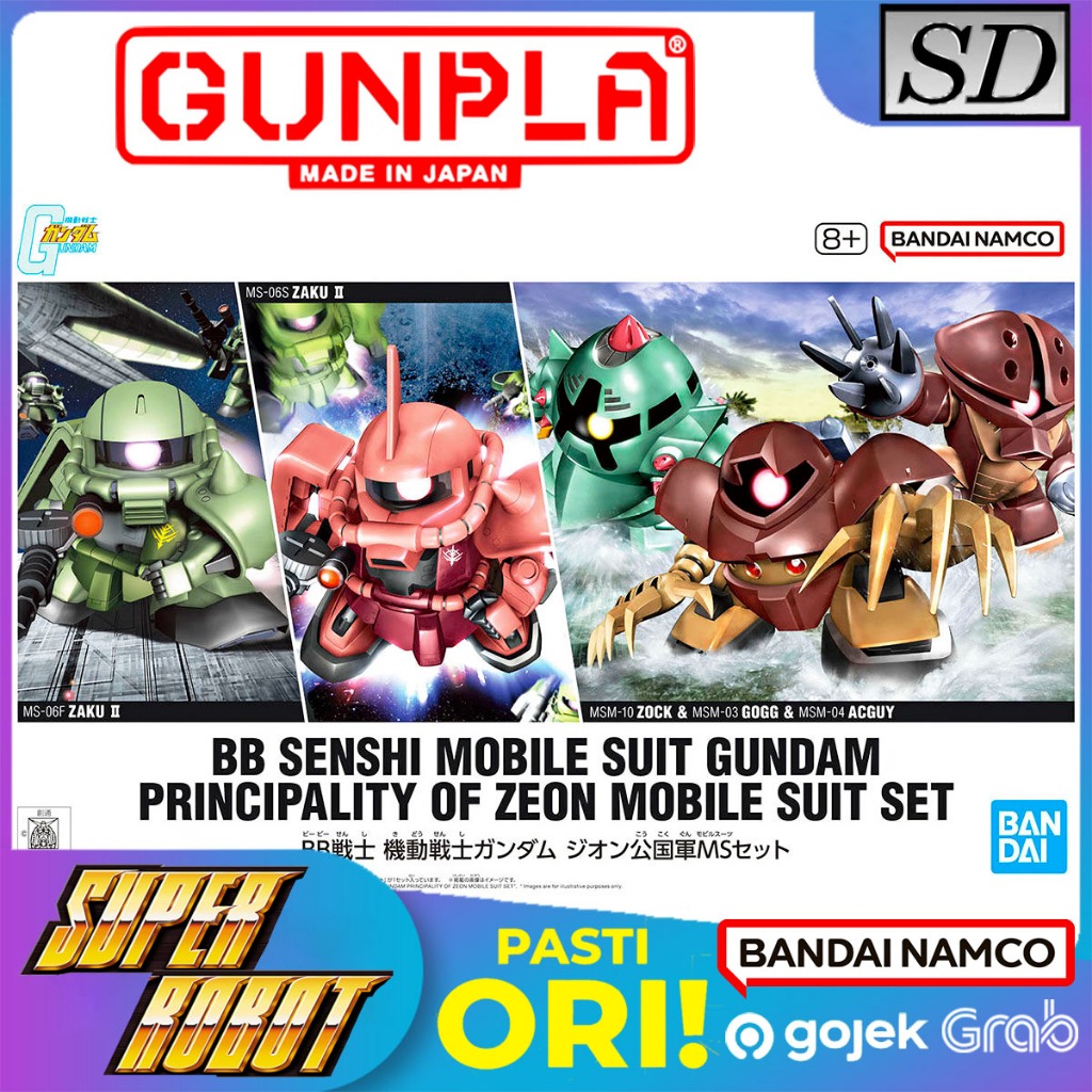 Jual 𝗕𝗔𝗡𝗗𝗔𝗜 SD BB Senshi Mobile Suit Gundam Principality of Zeon Mobile ...