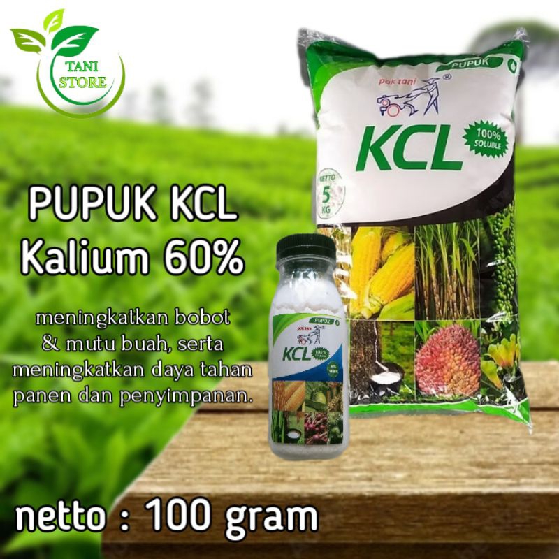 Jual PUPUK KCL 60% PAK TANI isi 100 gram | Shopee Indonesia