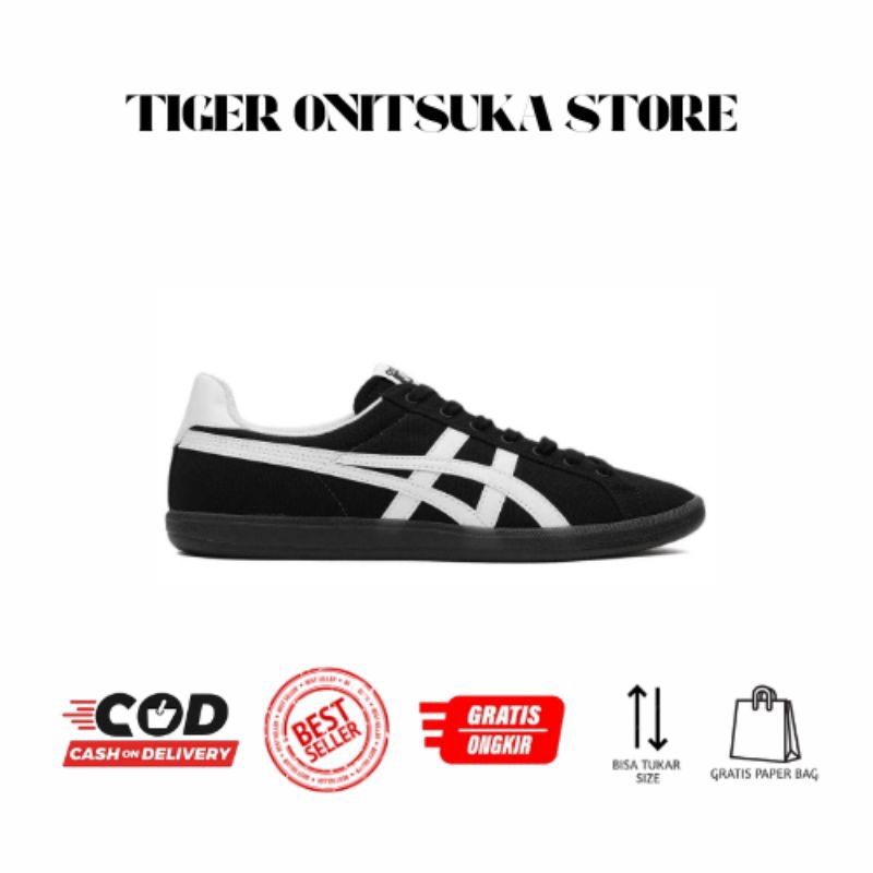 Jual Sepatu Onitsuka Tiger Mexico 66 Tokuten Kanvas Black White | Shopee Indonesia
