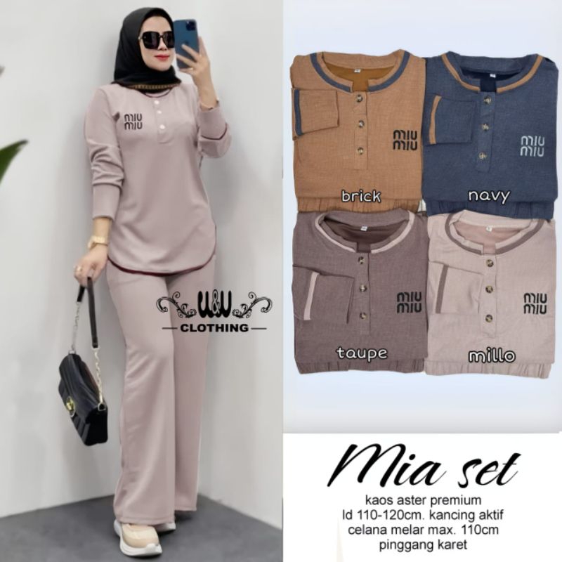 Jual Mia/Pilo/Zenia/Apolo/Wika/Novieta Setelan Best Seller | Shopee ...