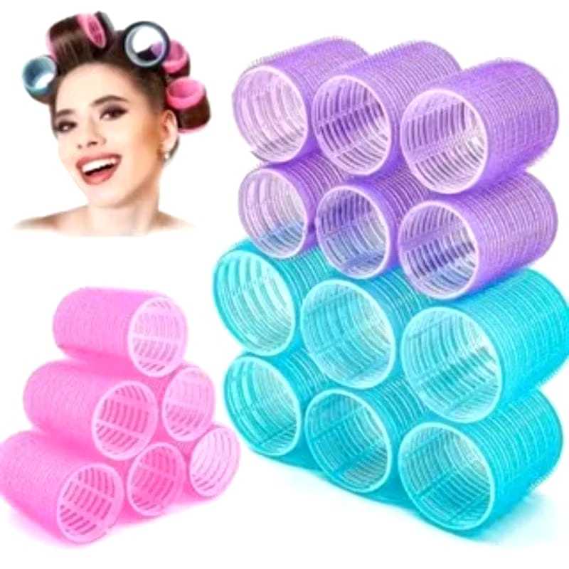 Jual Veiso_Roll Rambut Gulung Tempel Poni Set Isi 6/Roll Poni Keriting ...