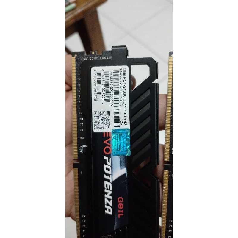 Jual RAM Geil Evo Potenza Dual Channel ddr4 2X4 Gb (8GB) | Shopee Indonesia