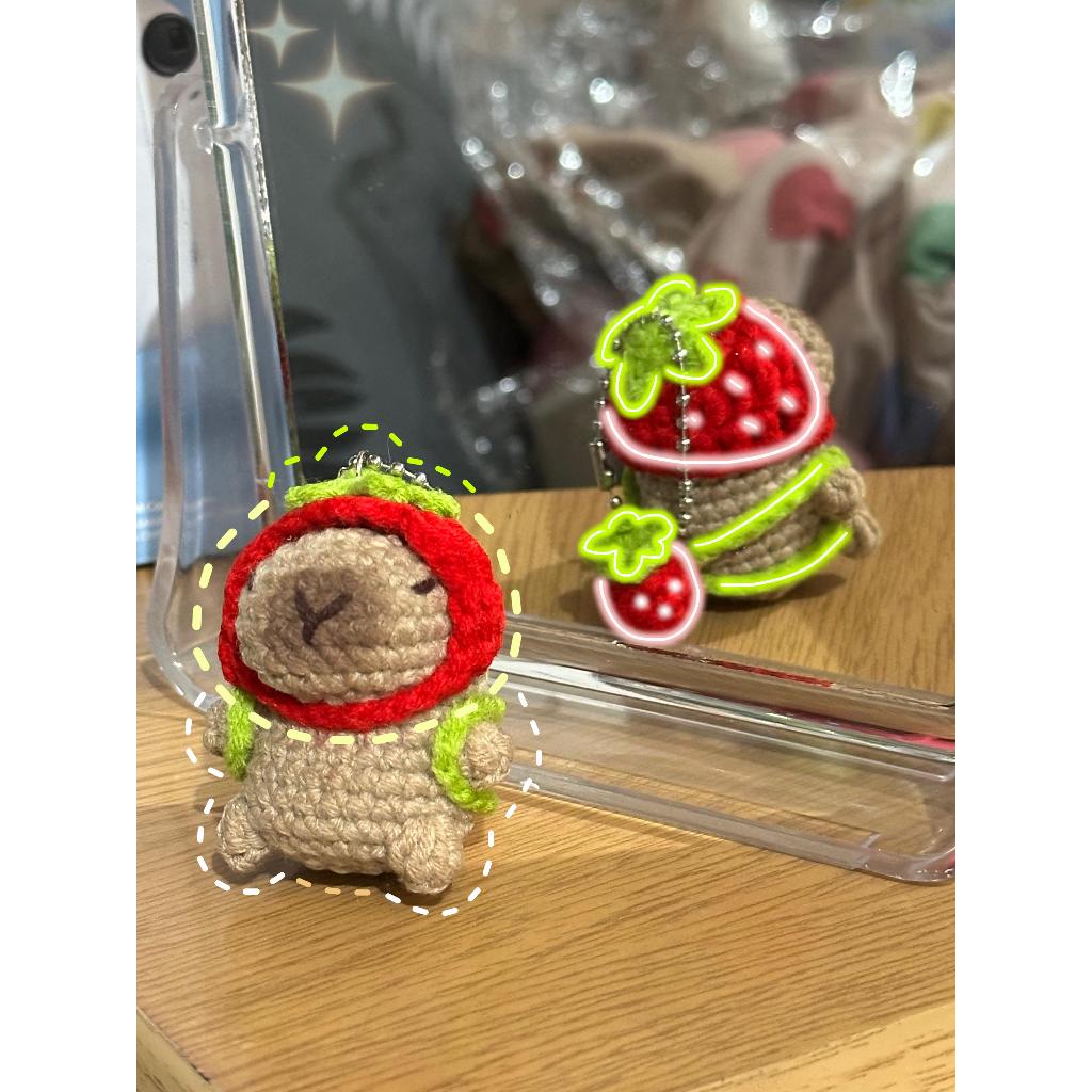 Jual Keychain Capybara Crochet Rajut Amigurumi - 100% Handmade | Shopee ...