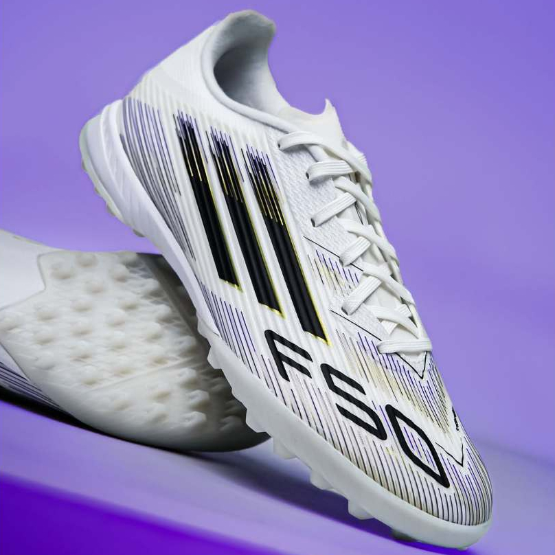 Jual Sepatu Minisoccer Adidas F50 League Turf - White Black Gold JH7726 ...