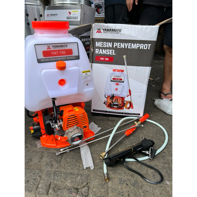 Jual MESIN KNAPSACK SPRAYER GENDONG YMT 798 YAMAMOTO 2 TAK MESIN ...