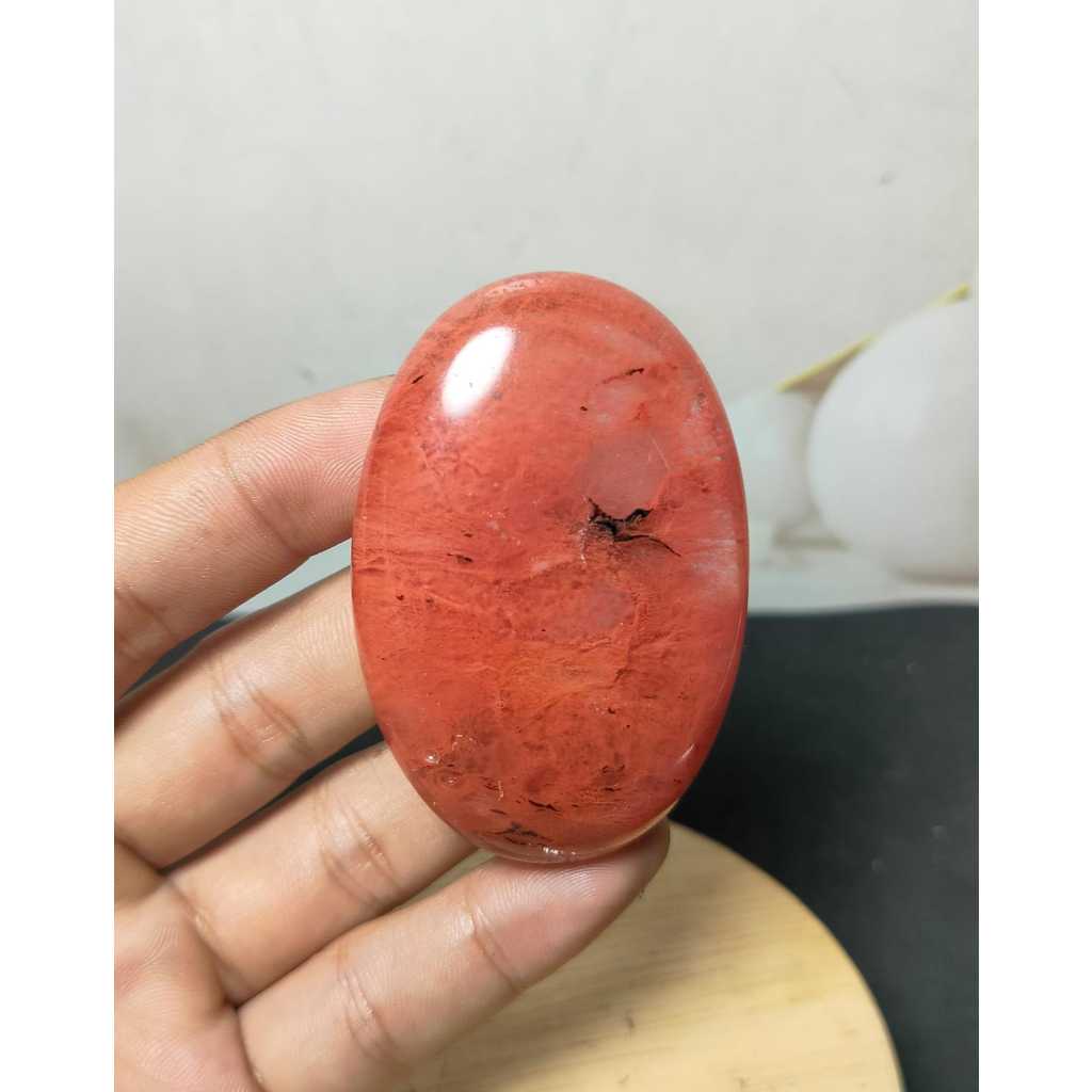 Jual Batu Red Cherry Quartz palm (8) | Shopee Indonesia