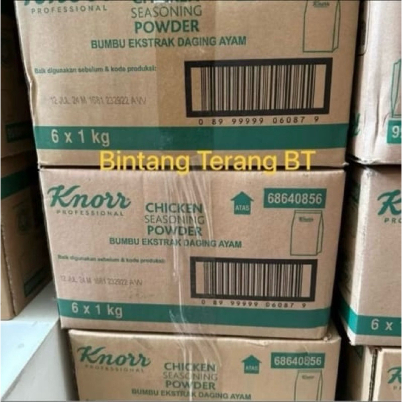 Jual Knorr Chicken / Beef Seasoning Powder 1 Kg x 6 pcs per Dus / Knor ...