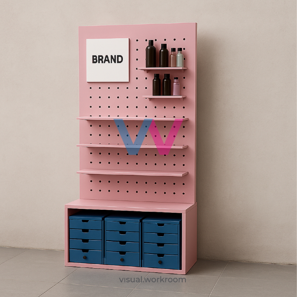 Jual Pegboard Rak Display Toko/Rak Penyimpanan/Rak Sepatu Rak Baju Rak ...