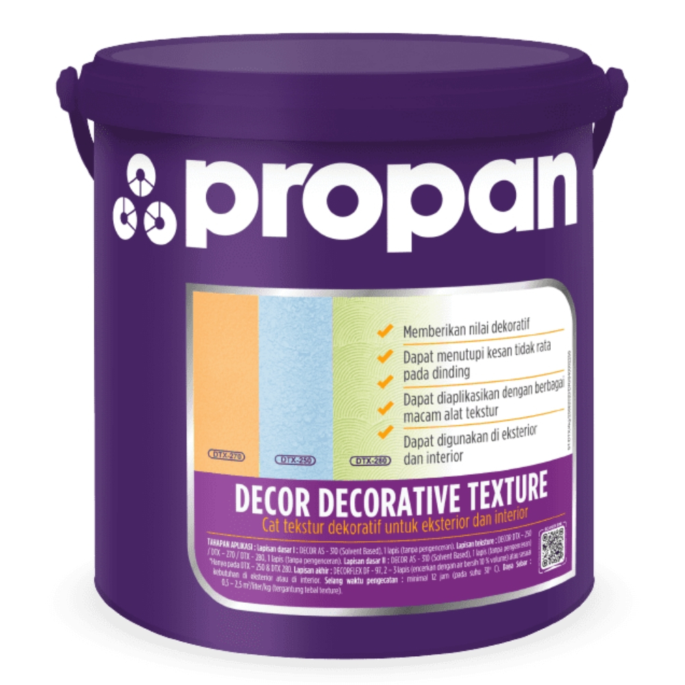 Jual Cat Texture Tembok PROPAN DECORATIVE TEXTURE DTX-250 (4 kg ...