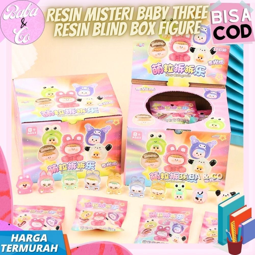 Jual RESIN MISTERI BOX BABY THREE MAINAN FIGURE MINIATUR RESIN BABY ...
