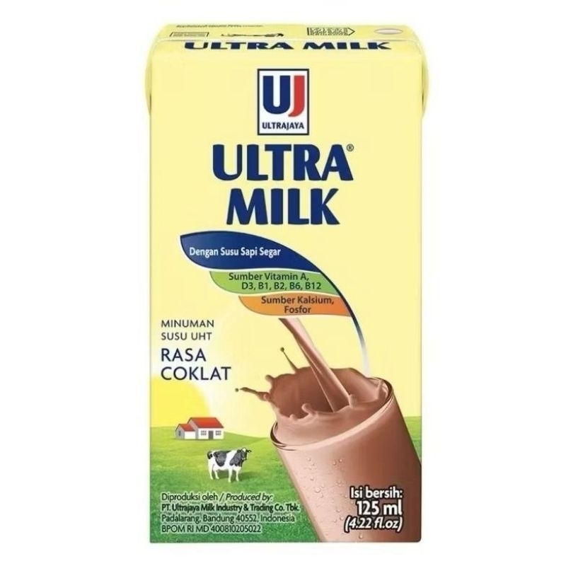 Jual Ultra Milk Susu UHT Rasa Coklat Kotak 125 ml | Shopee Indonesia